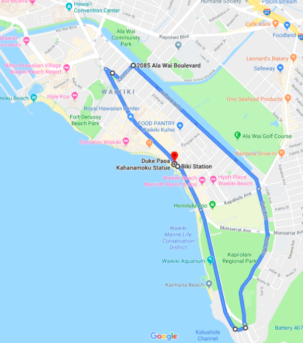 Biki Routes-Waikiki | Biki